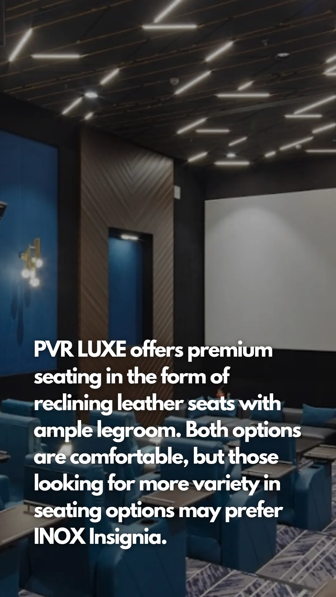 Inox Insignia Or PVR Luxe? Which Is Better? - VeryFirstTale